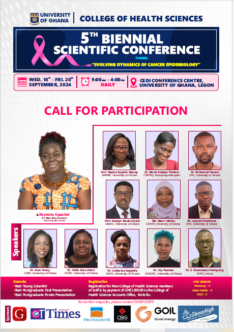 INVITATION TO CHS 5TH BIENNIAL SCIENTIFIC CONFERENCE | College of ...